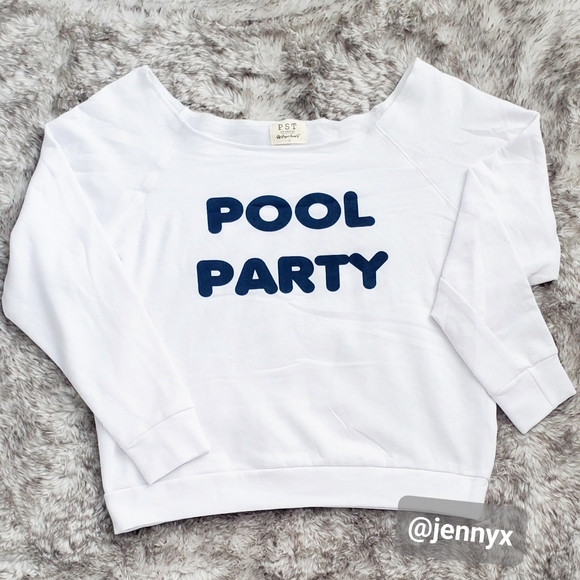 Project Social T | Tops | Pst Pool Party Fleece Pullover | Poshmark